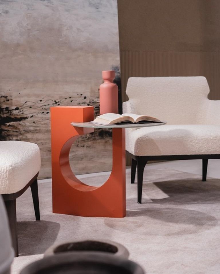 Modern Lacquered See Ye Small Table in wood For Sale at 1stDibs