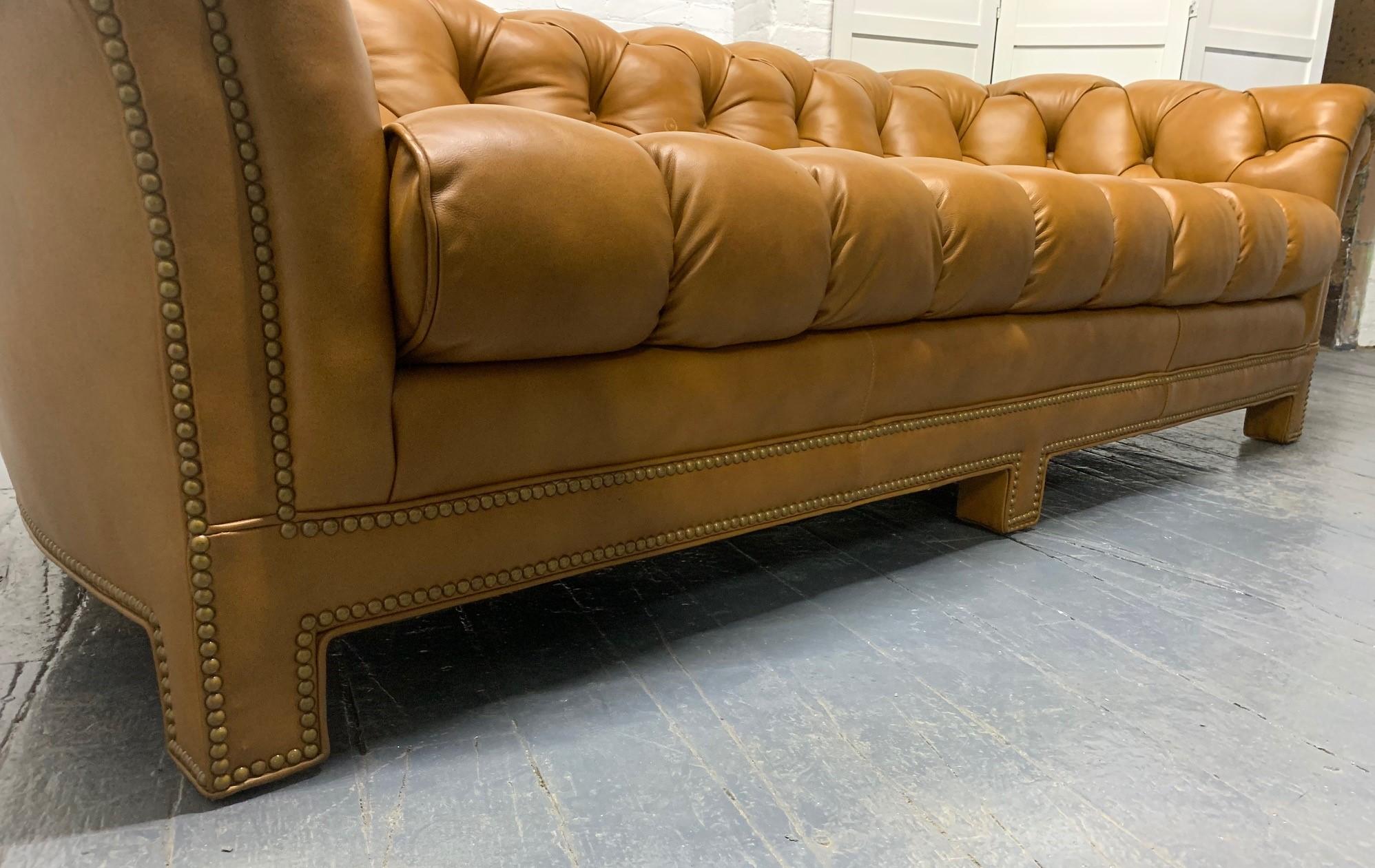Modern Leather Chesterfield Style Sofa For Sale at 1stDibs | modern ...