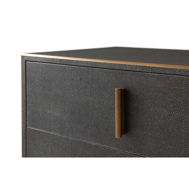 Modern Leather Nightstand For Sale at 1stDibs