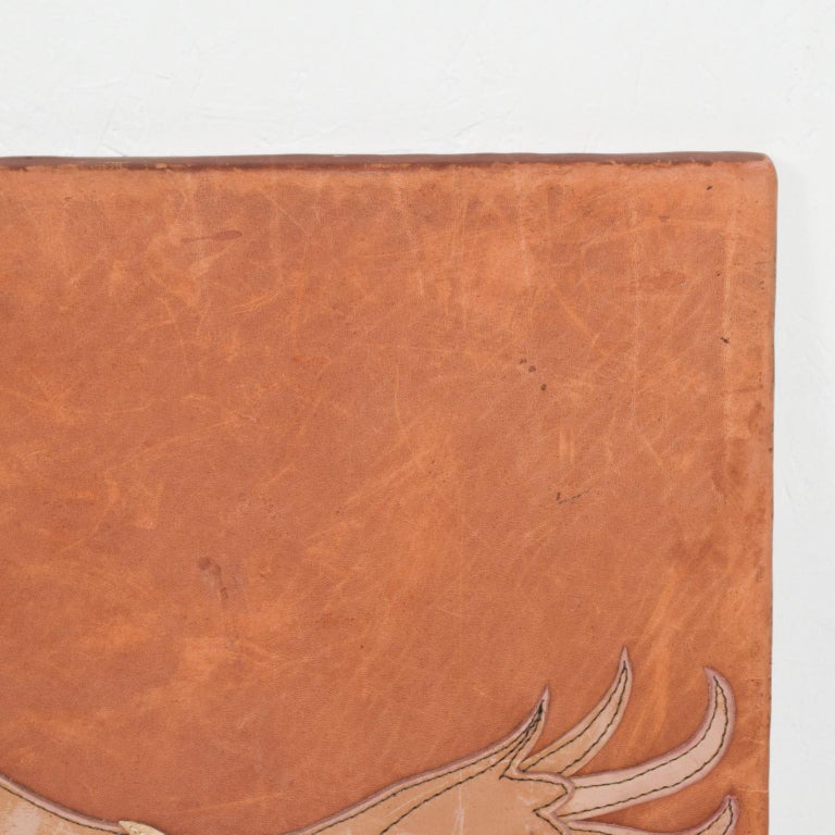 Modern Leather Wall FOLK ART EAGLE by Mark O Johnson at 1stDibs