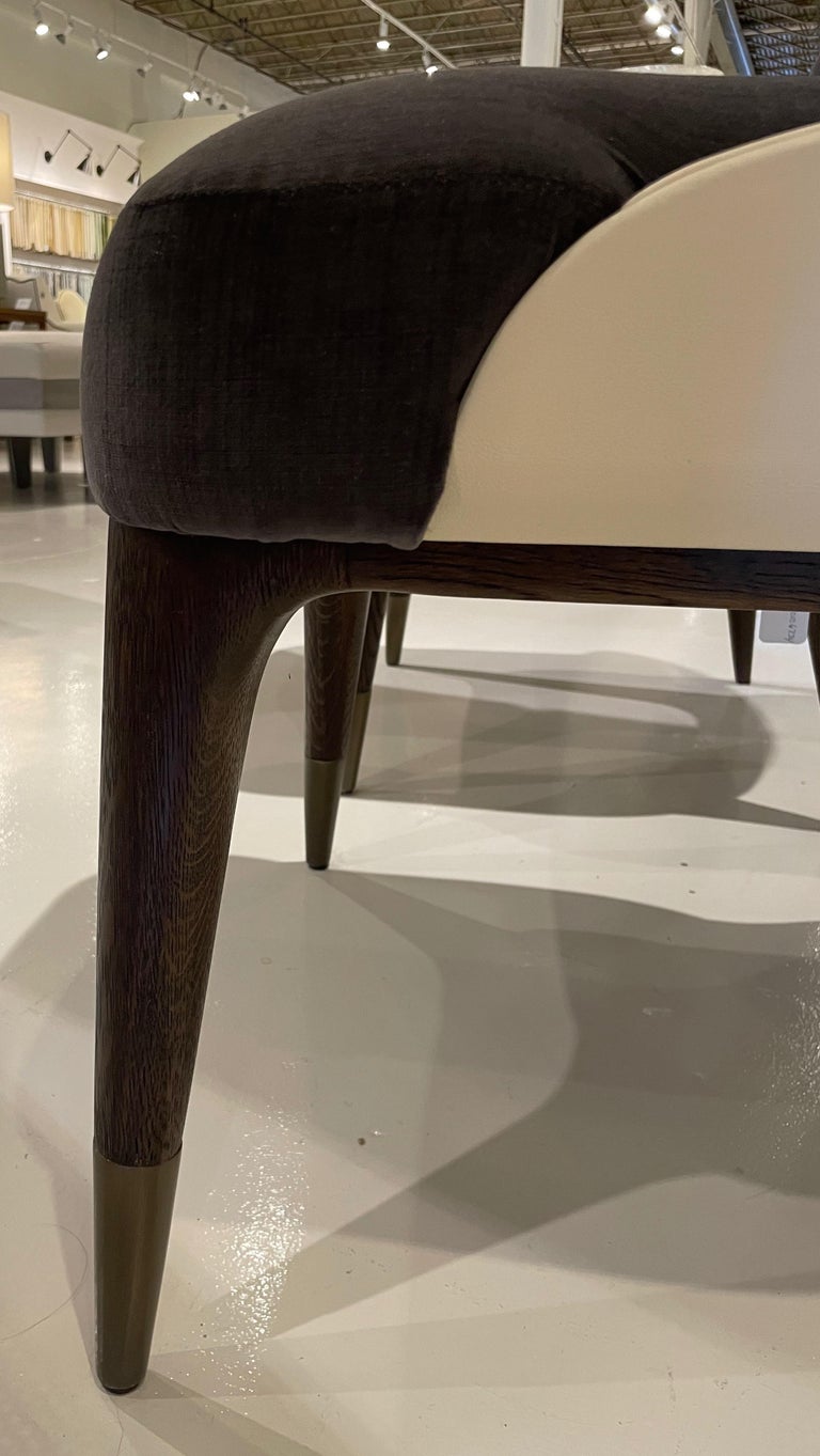 Modern Leather Wrapped Covet Dining Chair II Designed by Steve Leung ...