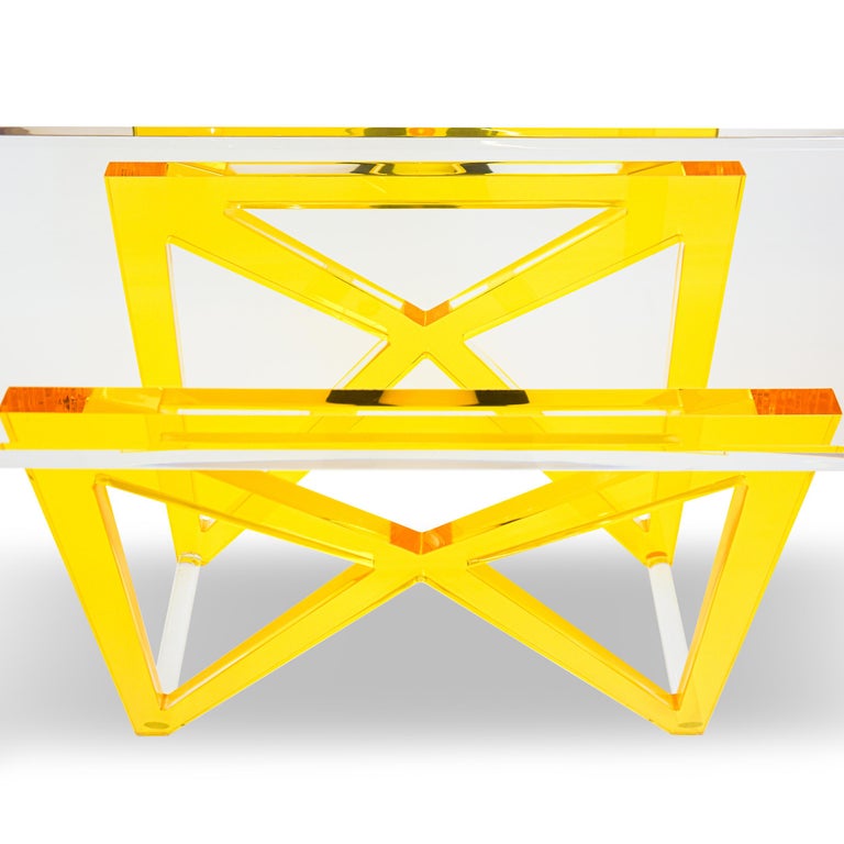 Modern Lucite Console Table For Sale at 1stDibs