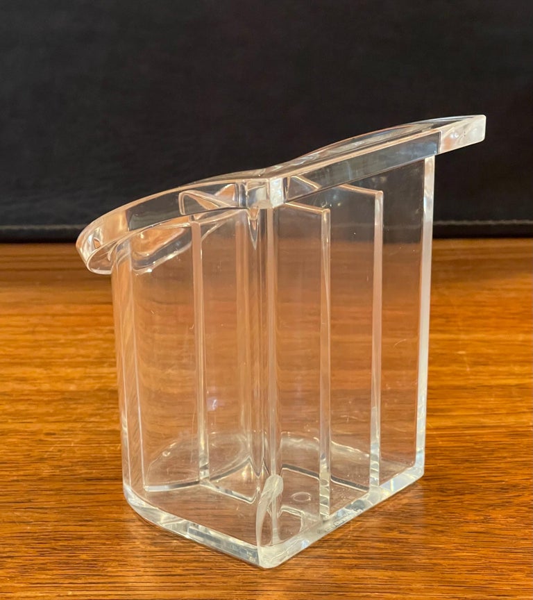 Modern Lucite Desk Organizer by Guzzini For Sale at 1stDibs