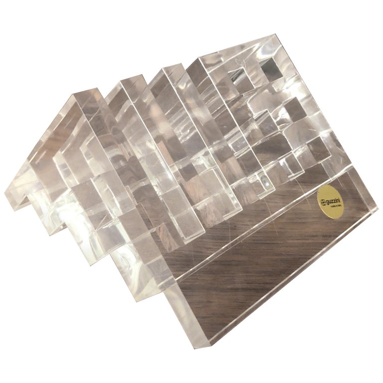 Modern Lucite Desk Organizer by Guzzini at 1stDibs