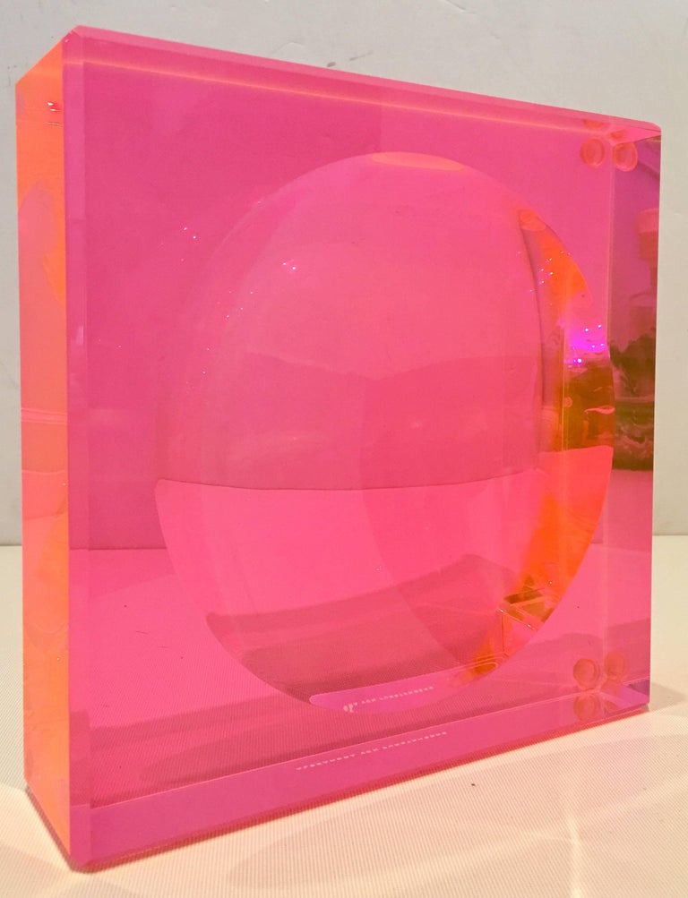 Modern Lucite Optic Square and Round Bowl by, Alexandra von Fürstenberg ...
