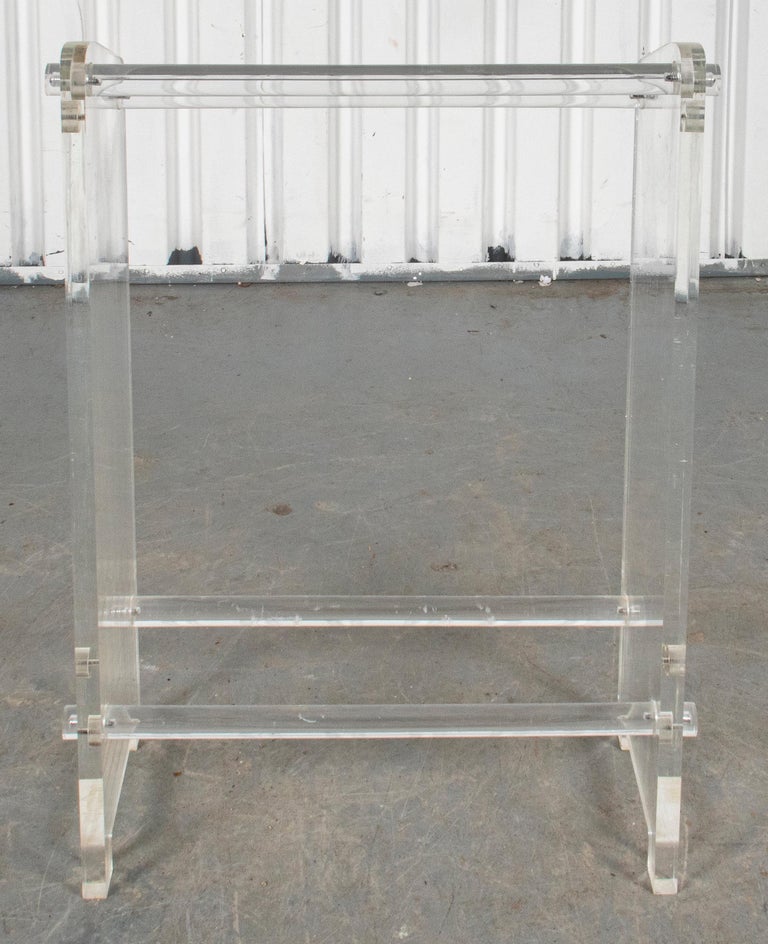 Modern Lucite Towel Rack For Sale at 1stDibs