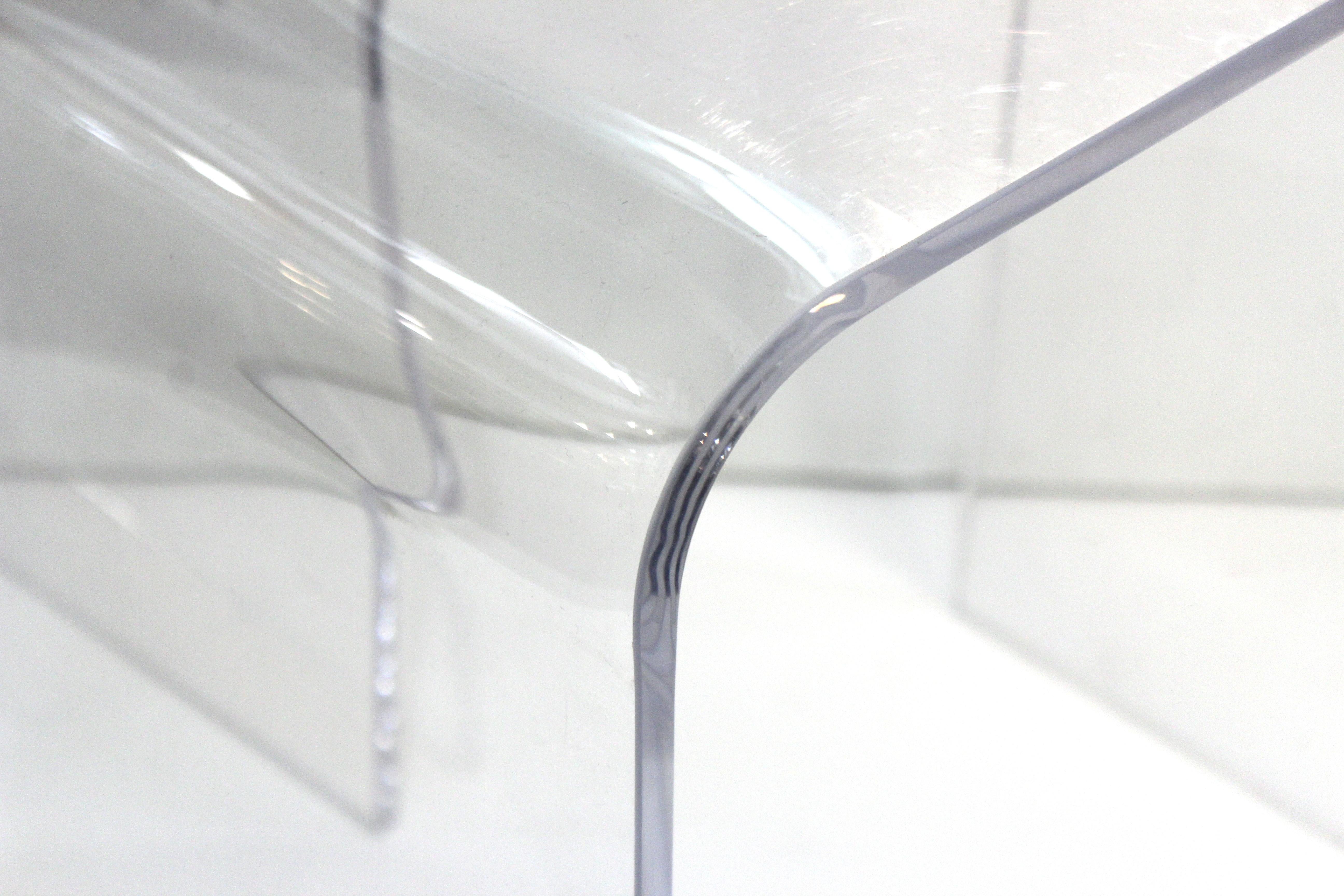 Modern Lucite Waterfall Side Tables at 1stDibs | lucite waterfall table ...