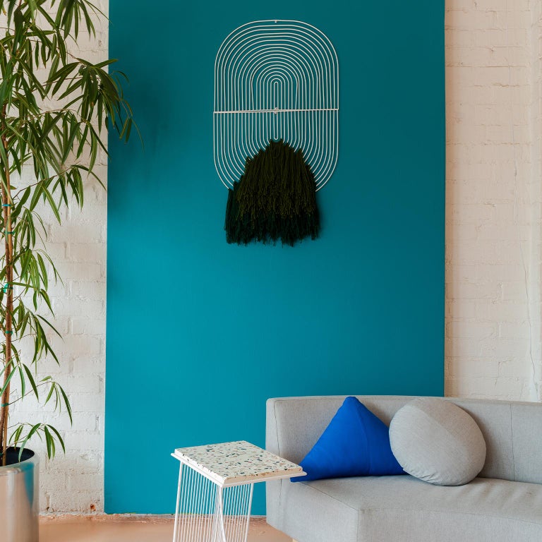 Modern Macrame Art, Wire Macrame Art Piece by Bend Goods, Deep Green ...