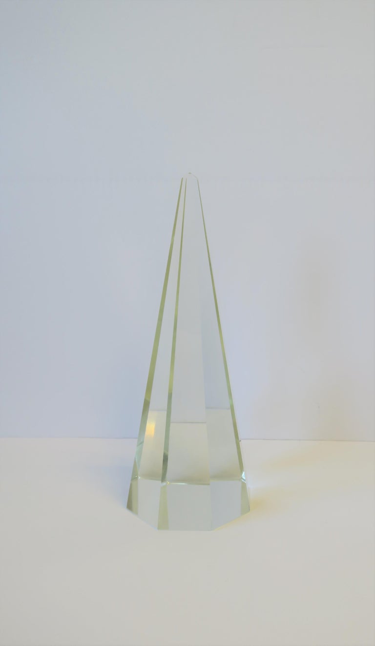 Modern Marble and Crystal Obelisk Sculptures For Sale at 1stdibs