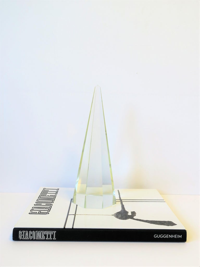 Modern Marble and Crystal Obelisk Sculptures For Sale at 1stdibs