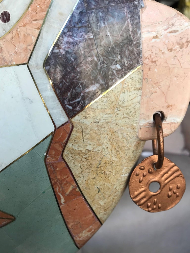 Modern Marble and Stone Face Sculpture by Joseph de Castro, 1990s at ...