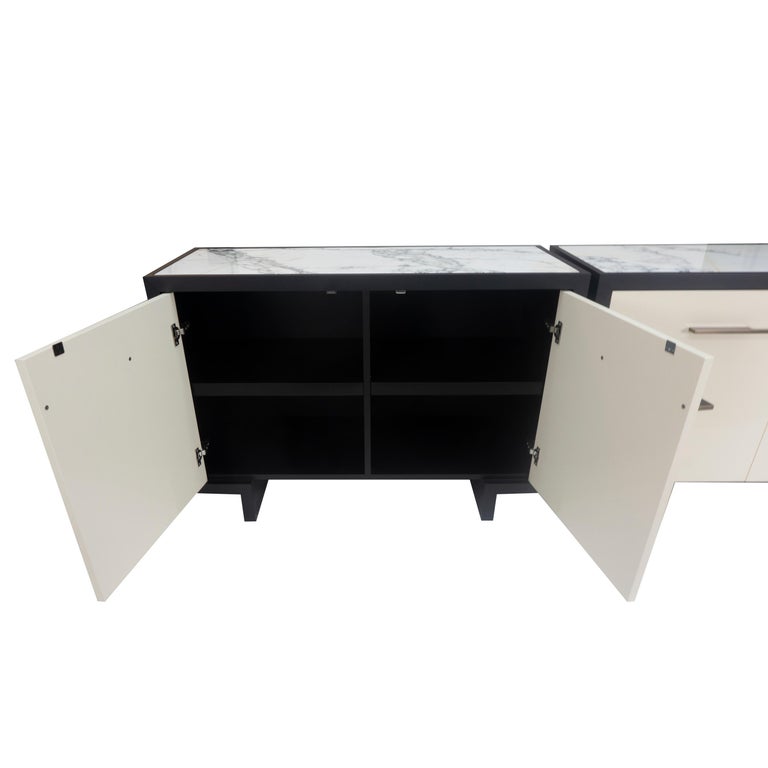 Modern Marble-Top Cabinet, Custom For Sale at 1stDibs