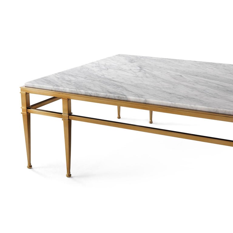 Modern Marble Top Coffee Table For Sale at 1stDibs