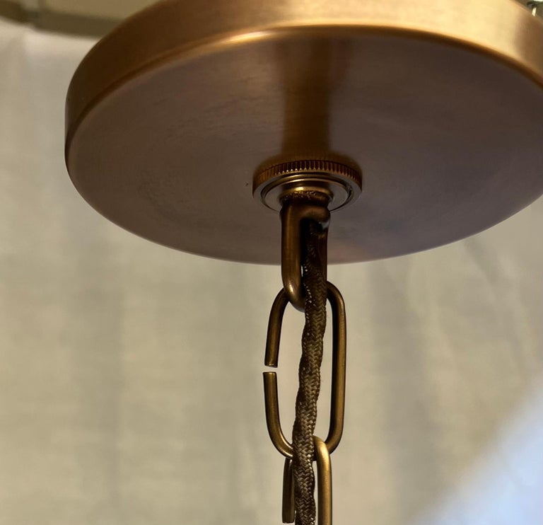 Modern, MCM Brass Chandelier For Sale at 1stDibs