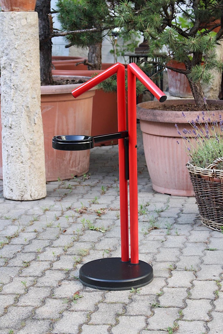 Modern Memphis Style Vintage Red Black Metal Valet, 1980s, Italy For ...