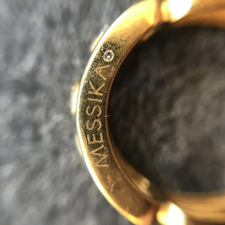 Modern Messika Move Classique Yellow Gold Diamond Band Ring at 1stDibs ...