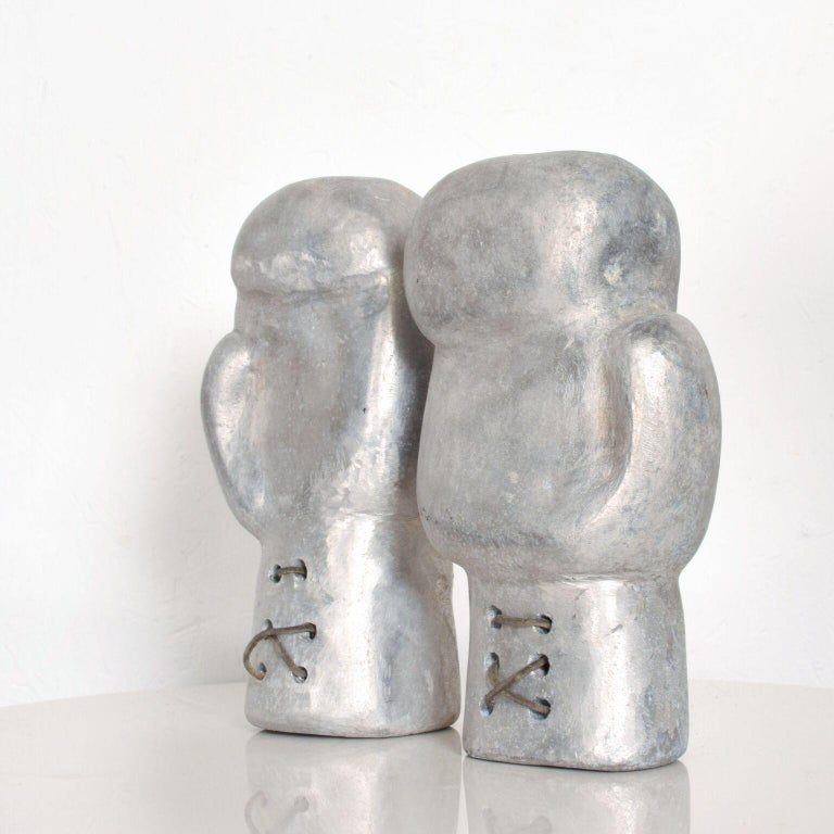 Aluminum Boxing Gloves Modern Metal Artwork Sculpture Las Vegas 1990s ...