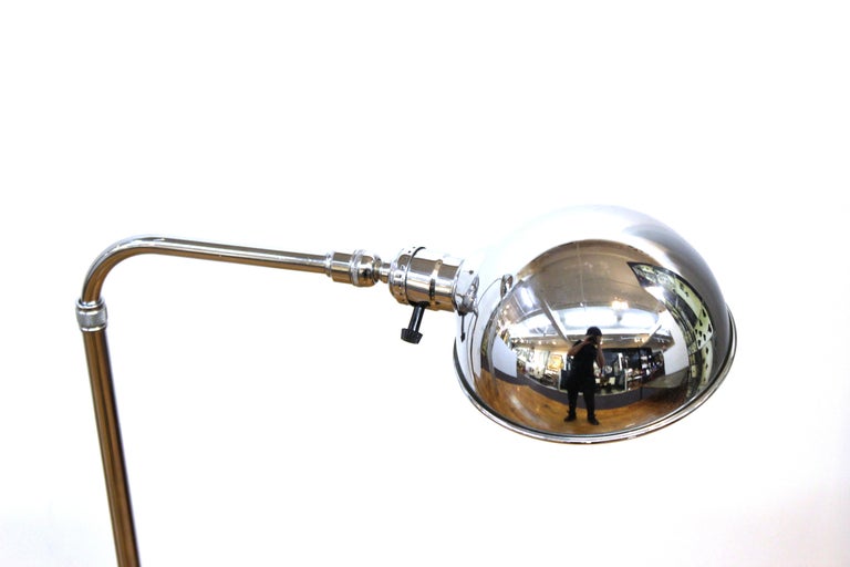 Modern Metal Floor Reading Lamps with Adjustable Height at 1stDibs