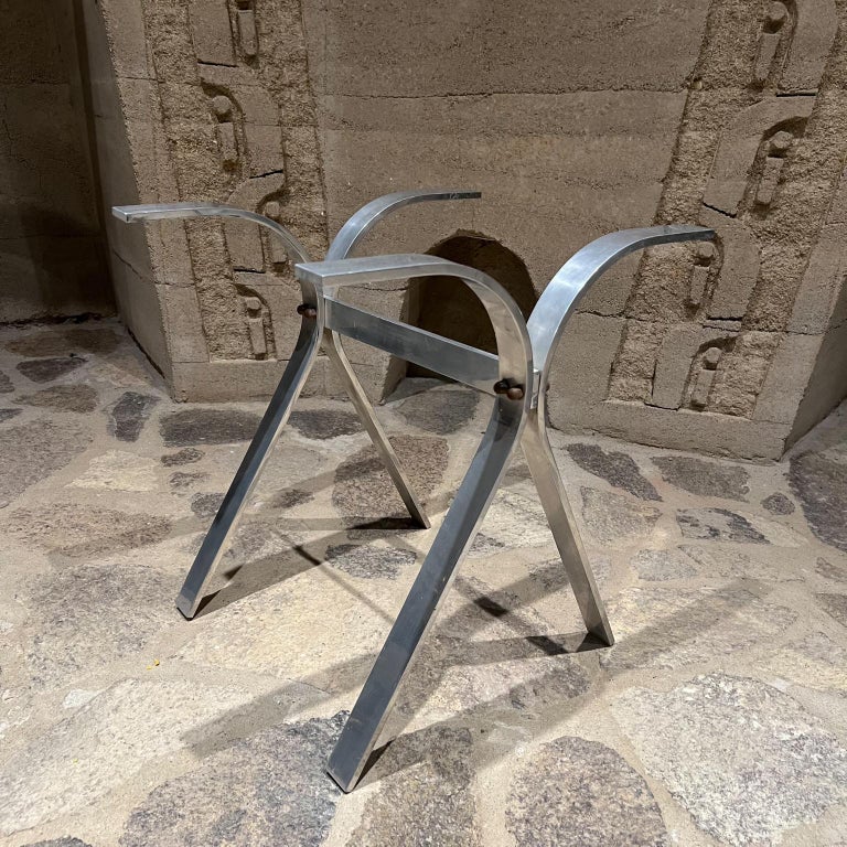 Modern Mexico 1970s Sculptural Side Table Base in Aluminum For Sale at ...