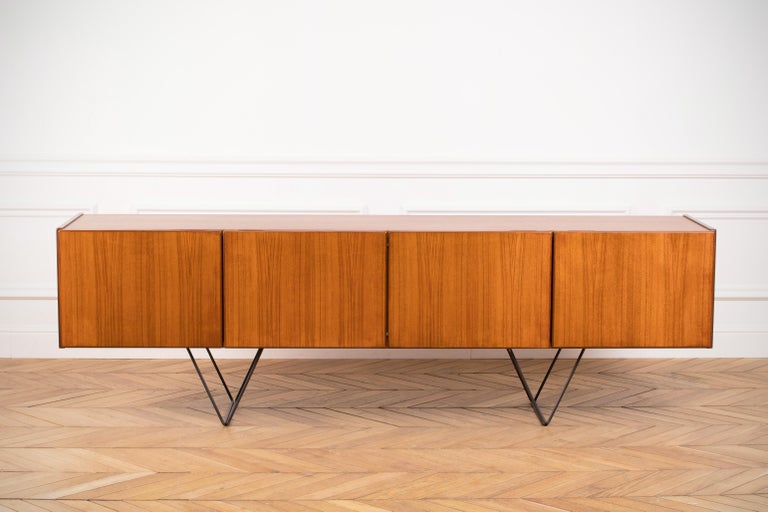 Large Modern Midcentury Sideboard Minimal Design at 1stDibs