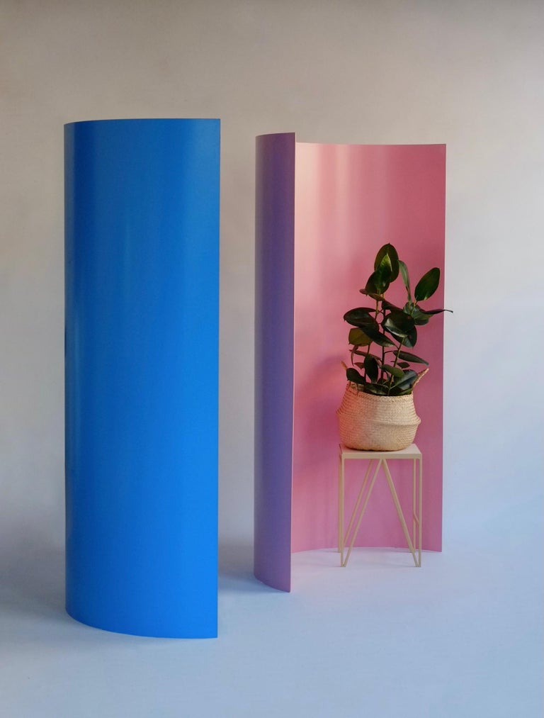 Modern Minimal Yellow Aluminium Privacy Screen / Room Divider For Sale ...