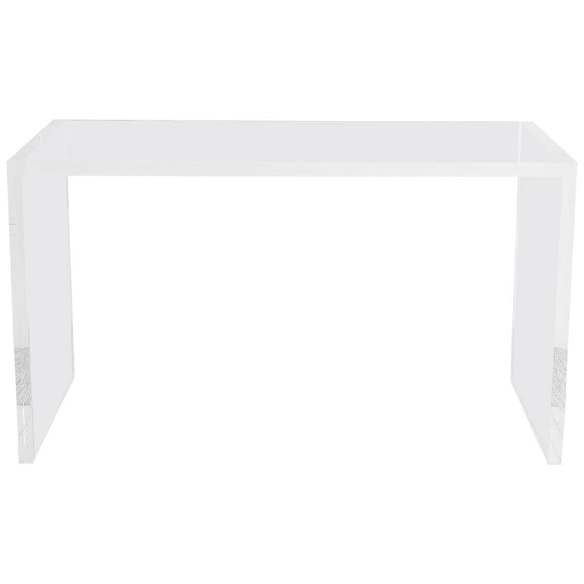 Modern Minimalist Lucite Writing Table Desk at 1stDibs
