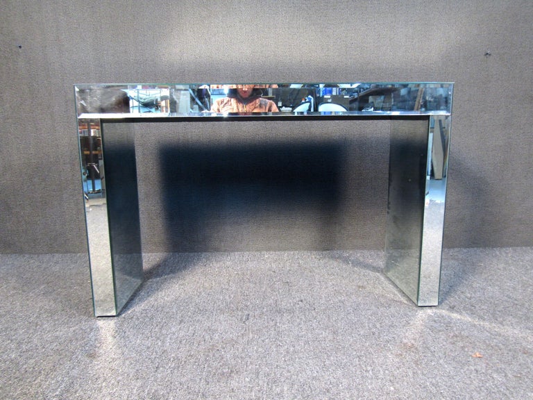 Modern Mirror Glass Coffee Table For Sale at 1stDibs