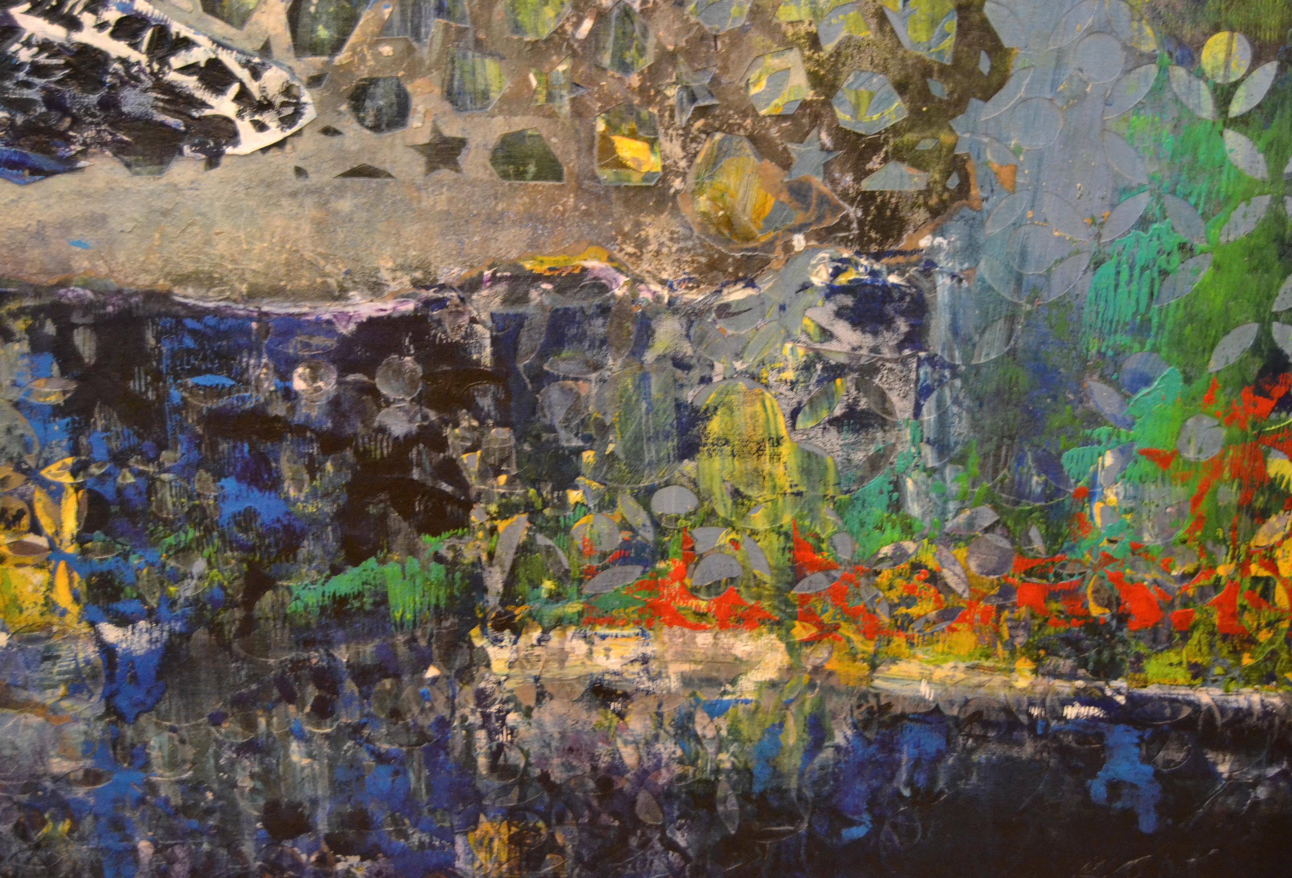 Modern Mixed Media on Canvas 'Outside-Inside' by Patricio Rodriguez For ...