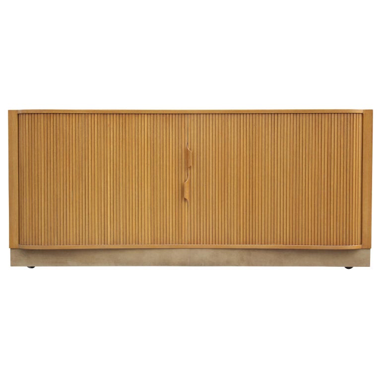 Modern Monumental Edward Wormley for Dunbar Tambour Door Mister Chest ...