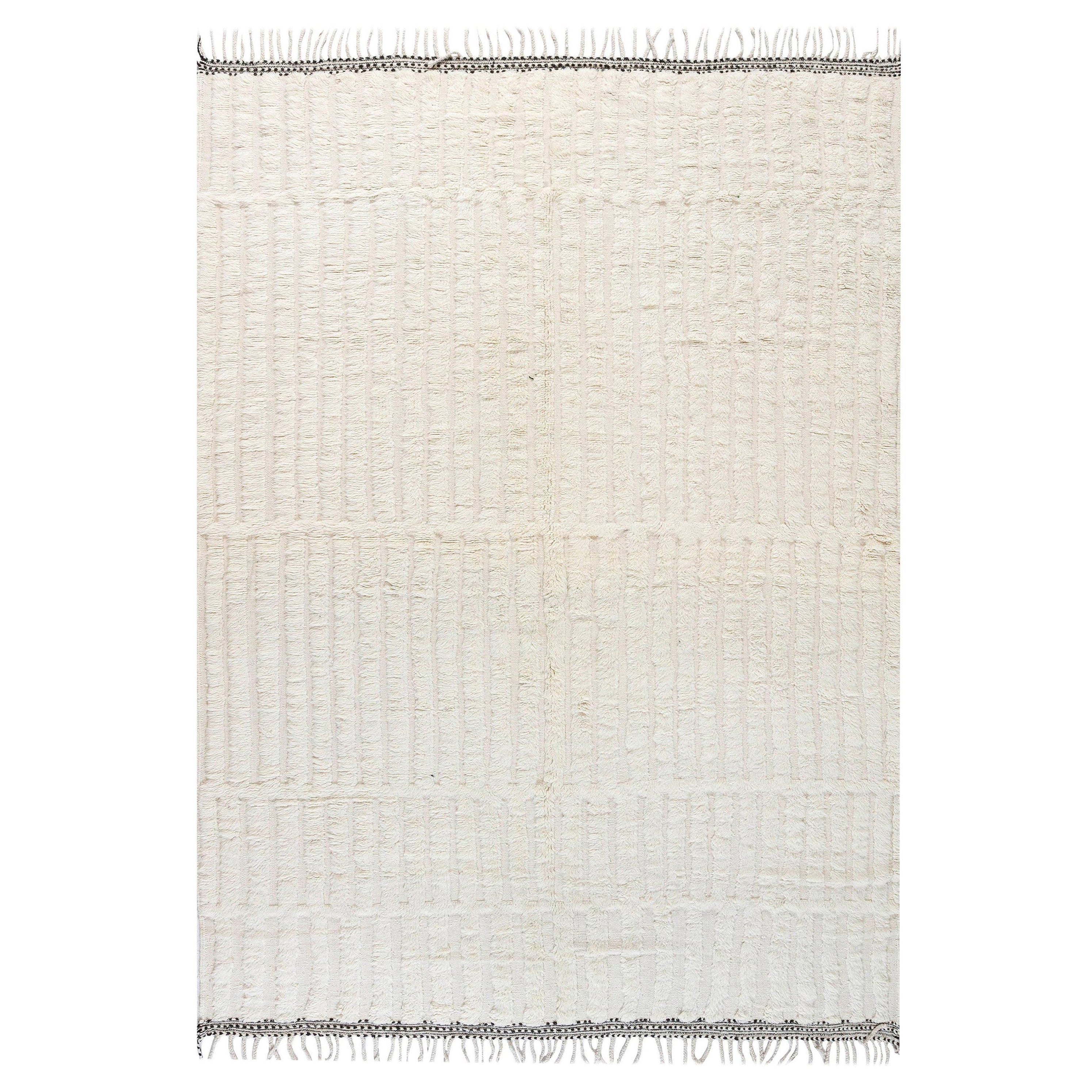 Modern Biomorphic Moroccan High-Low Rug, Biophilic Japandi Meets Wabi ...