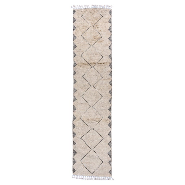 Modern Moroccan Runner Design Rug For Sale at 1stDibs
