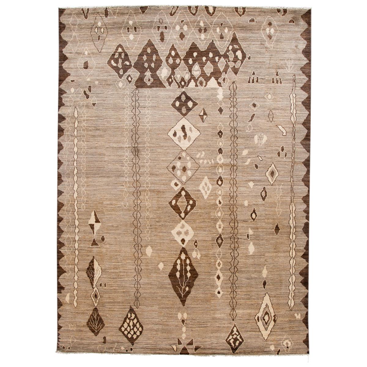 Contemporary Moroccan Style Tribal Geometric Rug For Sale at 1stDibs