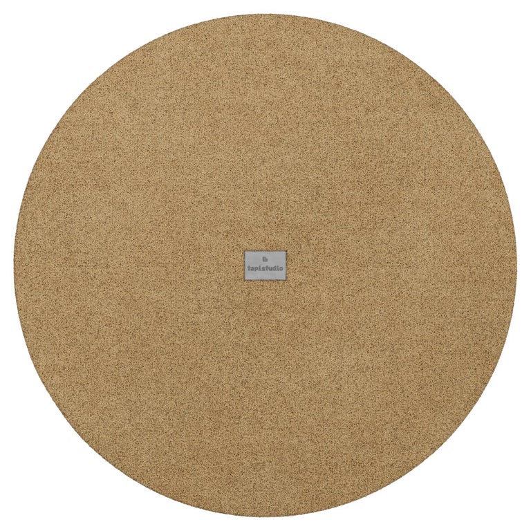 Modern Neutral Eco-Friendly Retro Handmade Rug with Round Shape For ...