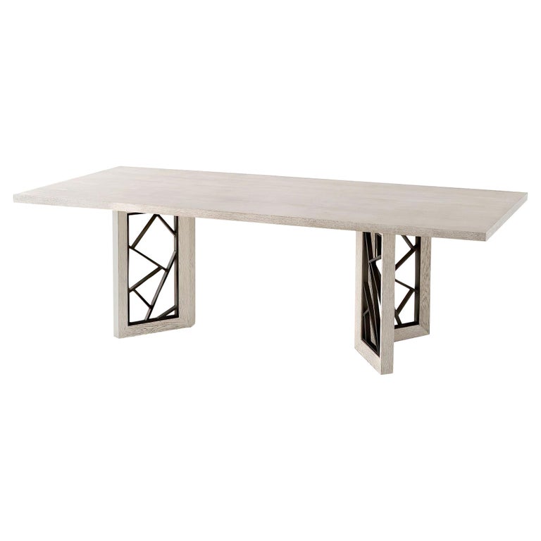 Modern Oak Dining Table For Sale at 1stDibs