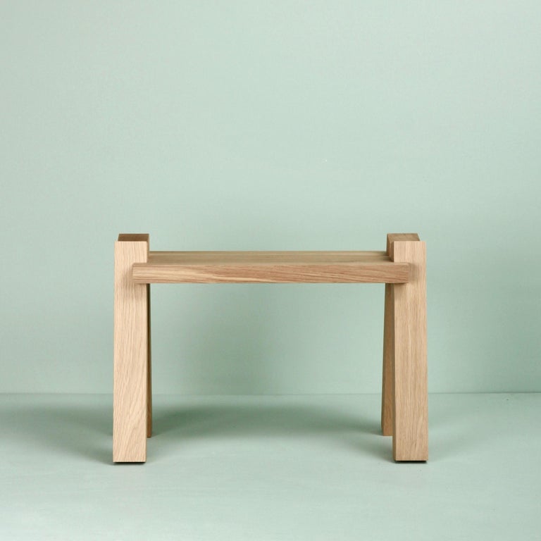 Modern Oak Wood Hallway Bench by Alto Duo '3 Sizes' For Sale at 1stDibs ...