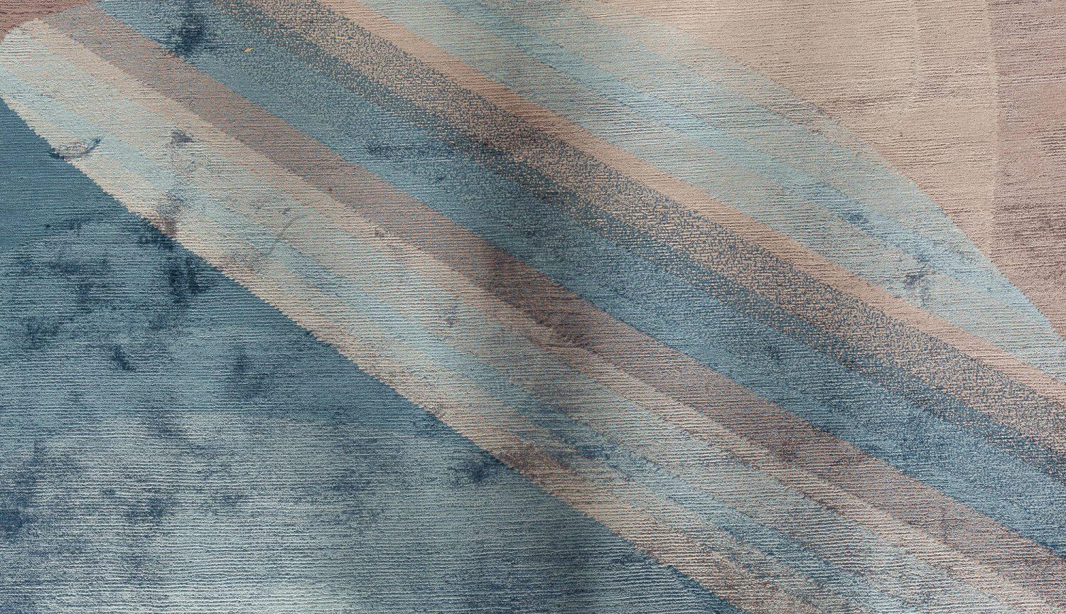 Modern Oasis Hand Knotted Wool, Silk Rug by Doris Leslie Blau For Sale ...