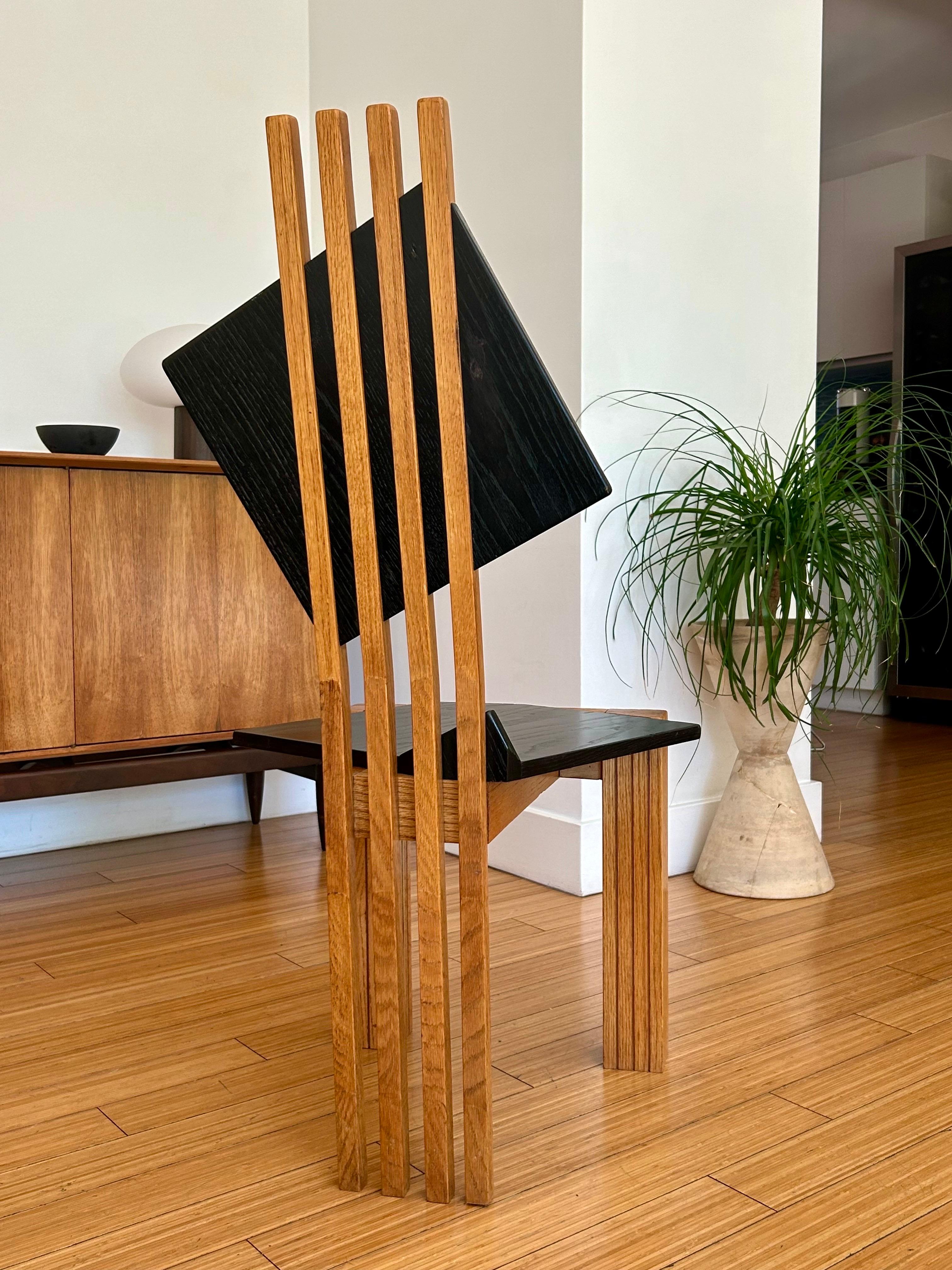 Modern Occasional Wood Chair For Sale at 1stDibs