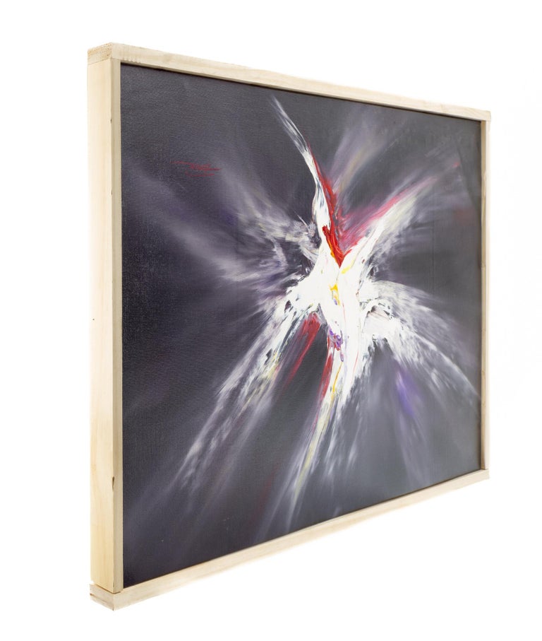 Modern Oil Painting on Canvas Signed Patrick For Sale at 1stDibs