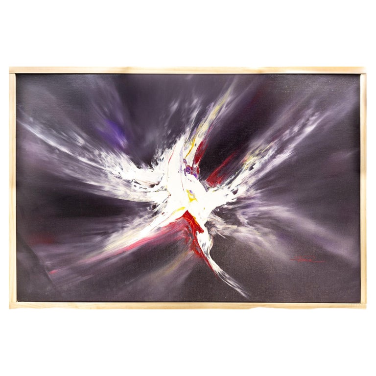 Modern Oil Painting on Canvas Signed Patrick For Sale at 1stDibs