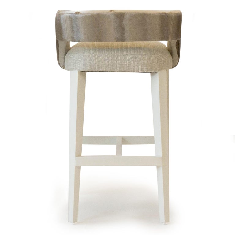 Modern Open Low Back Bar and Counter Stool For Sale at 1stDibs