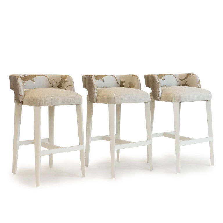 Modern Open Low Back Bar and Counter Stool For Sale at 1stDibs
