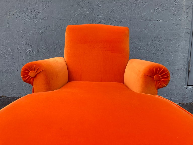 Modern Orange Chaise Longues Lounge For Sale at 1stDibs | burnt orange ...