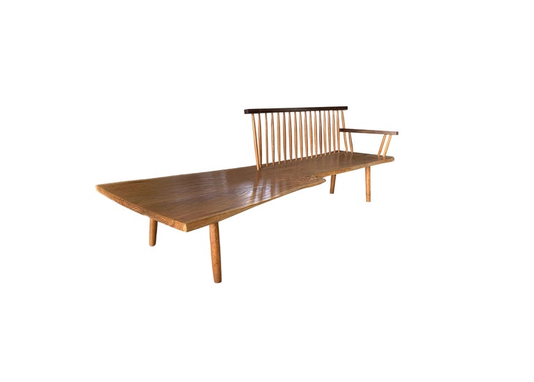 Modern Organic Teak Wood Bench with Stunning Wood Pattern Detailing For ...
