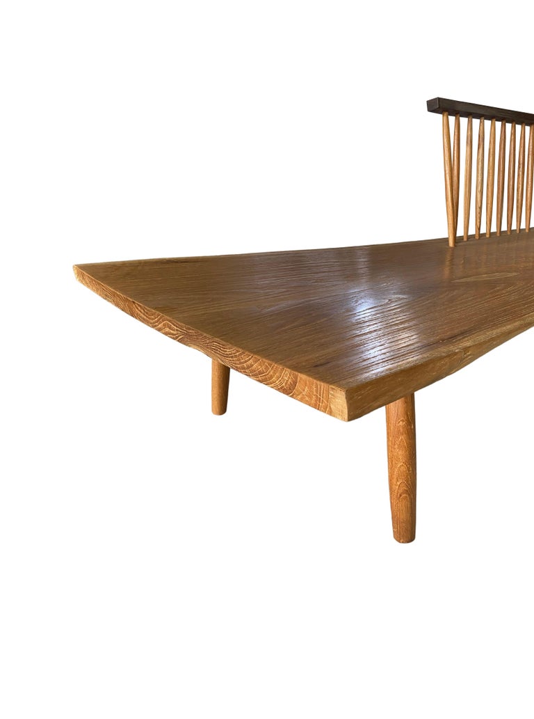 Modern Organic Teak Wood Bench with Stunning Wood Pattern Detailing For ...