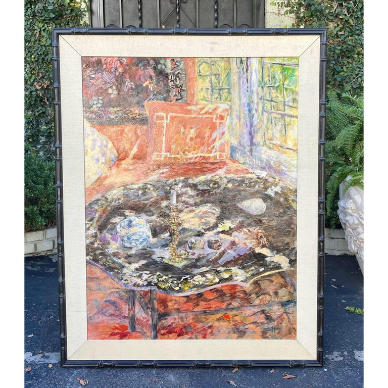 Modern Original Andrea Tana Interior Expressionist Oil Painting, 1970s ...