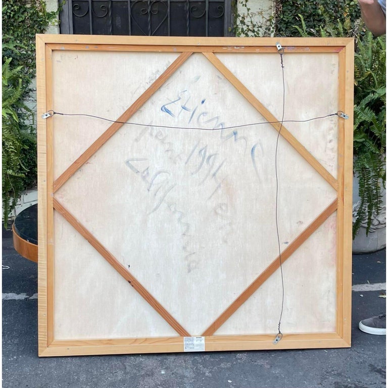 Modern Original Roger Etienne French Abstract Oil Painting, 1990s For ...