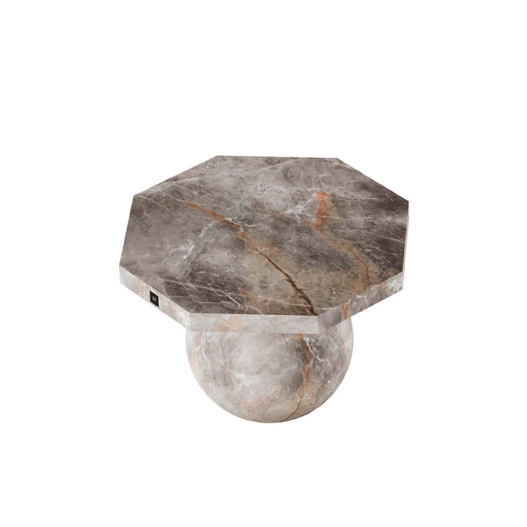 Modern Outdoor Pollock Sphere Side Table Parasol Base Fior Di Bosco ...