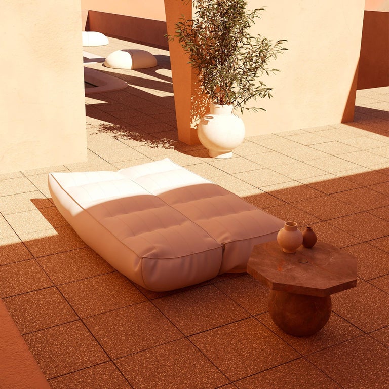 Modern Outdoor Pollock Sphere Side Table Parasol Base Fior Di Bosco ...