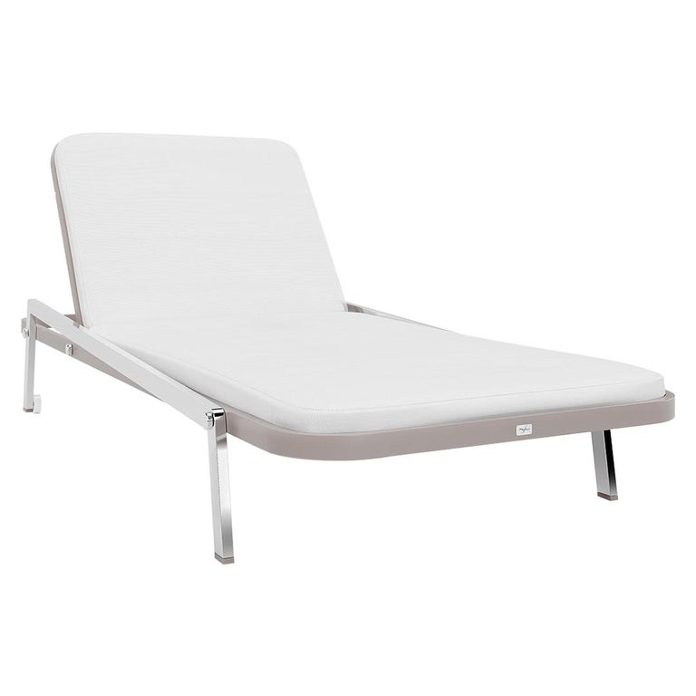 Modern Waterproof White Outdoor Sunbed For Sale at 1stDibs