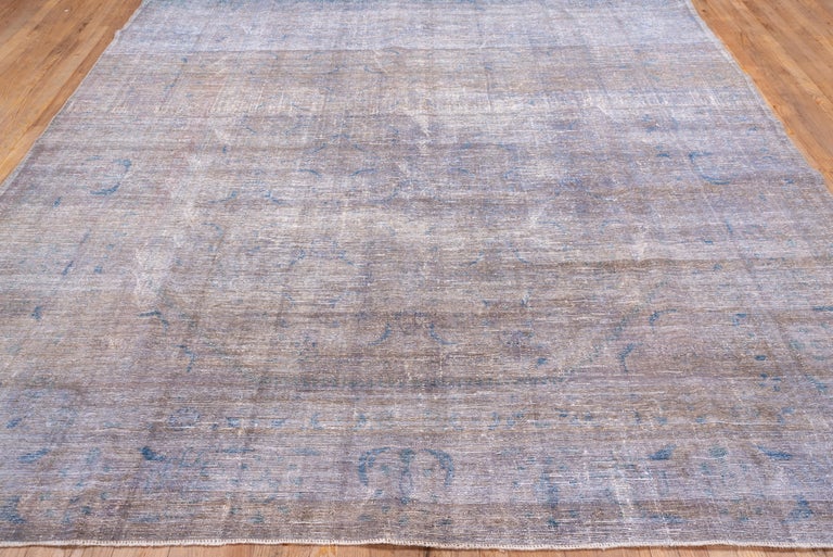Modern Overdyed Carpet, Shabby Chic Style For Sale at 1stDibs